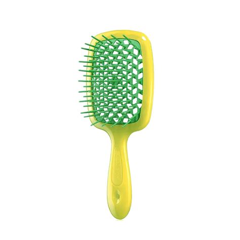 Расческа для волос Janeke Super Brush Yellow And Green
