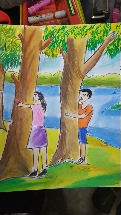 Chipko Movement Drawing Shorts Techtips Youtube