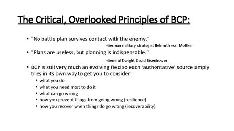 Bcp Drp Overview Business Continuity Plan Disaster Recovery