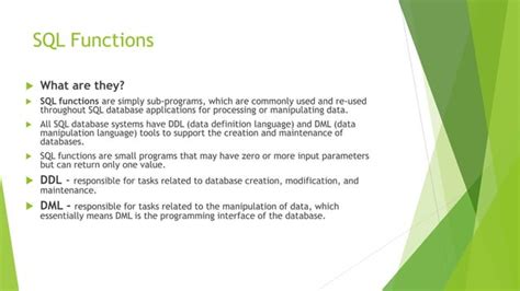 Sql And Its Functions Pptx