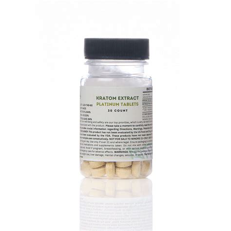 Platinum Kratom Extract Tablets Amazing Botanicals