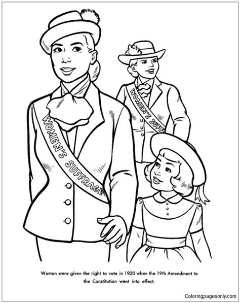 19th Amendment Coloring Pages Coloring Pages