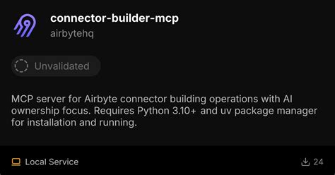 Connector Builder Mcp Mcp Servers · Lobehub