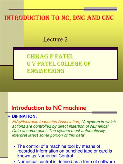 02 introduction to nc cnc and dnc pdf numerical control