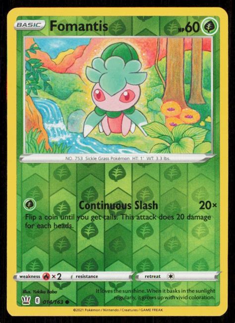 Fomantis Reverse Holo For Sale Mavin