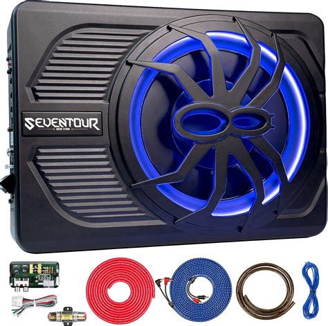 10 Upgrade 800w Slim Under Seat Powered Car Subwoofer Car