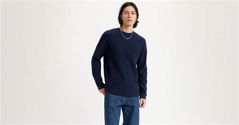 Long Sleeve Relaxed Fit Thermal Shirt Blue Levis® Us