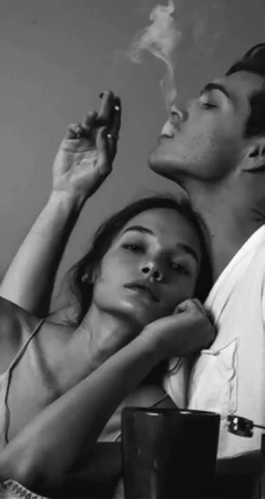 Smoking Romantic Scene Romantic Scene Love Kiss Couples Smoke Love And