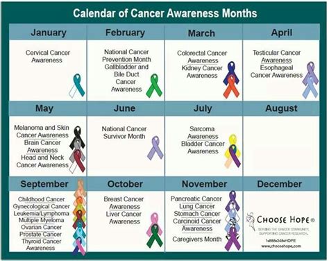 Awareness Ribbons For Each Month At Tracy Mcfall Blog