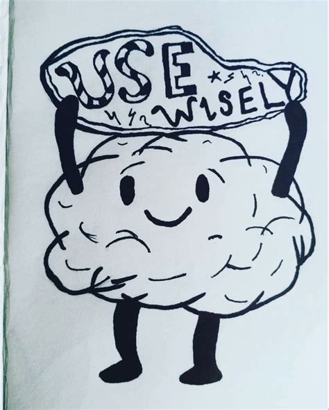 Brain Doodle Doodles Flat Illustration Illustration