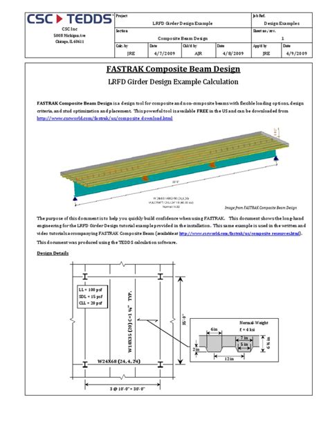 Design Example Lrfd Girder Beam Structure Bending