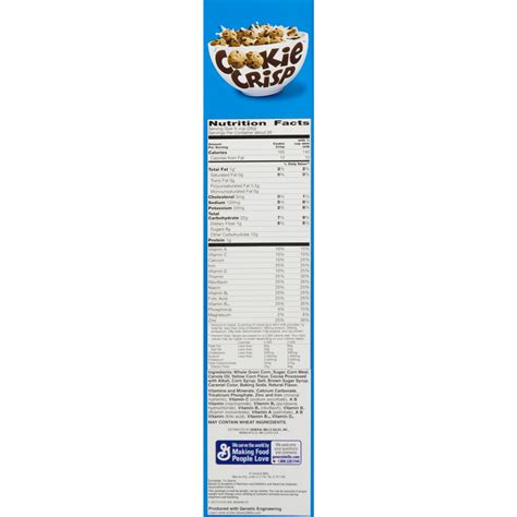 Cookie Crisp Cereal Nutrition Facts