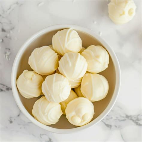 White Chocolate Truffles Easy Recipe Insanely Good