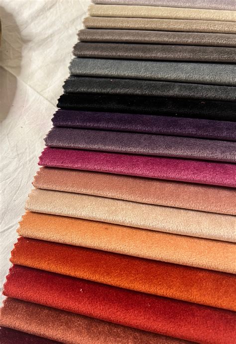 Luxury Velvet Upholstery Fabric 48 Colors Elegant Home Decor By The