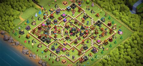 Farming Base Th17 With Link Anti 3 Stars Hybrid Clash Of Clans 2025