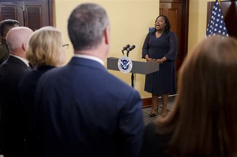 Dhs Secretary Alejandro Mayorkas Gives Remarks During The Dhs Police