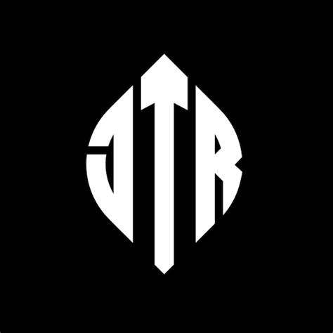 Premium Vector Jtr Circle Letter Logo Design With Circle And Ellipse