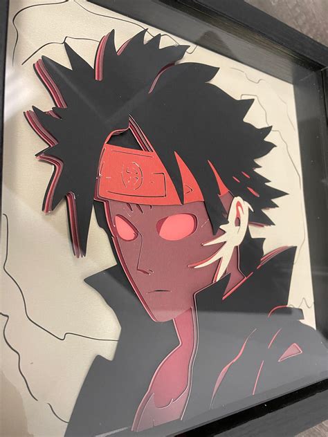 Anime Boy Shadow Box Rock Paper Thistle