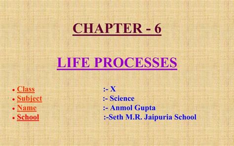 Life Processesppt