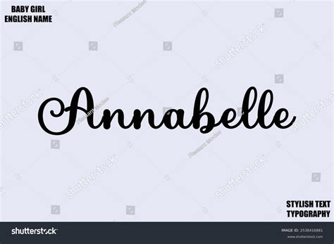 3 Vectores De Stock Y Arte Vectorial De Annabelle Font Shutterstock