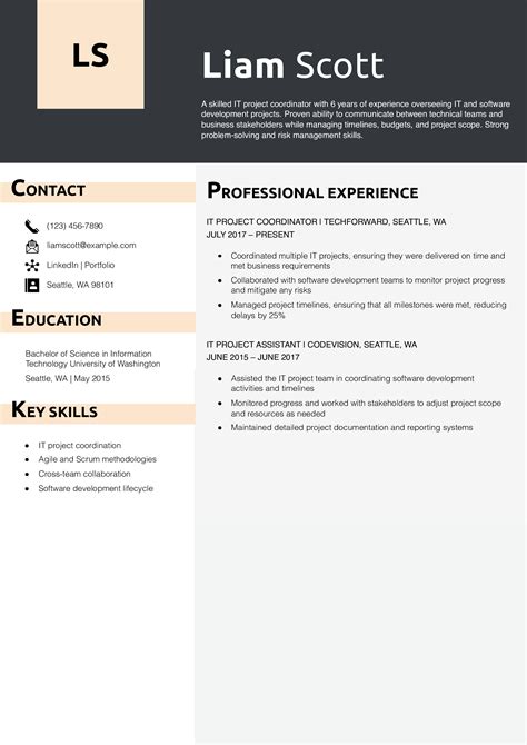 Project Coordinator Resume Examples And Templates For 2025