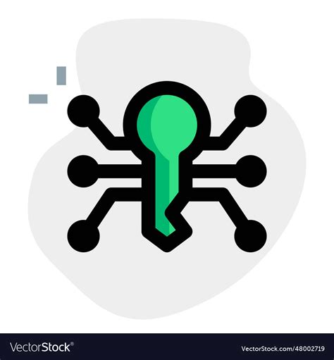 Key A String Of Algorithm For Encryption Vector Image