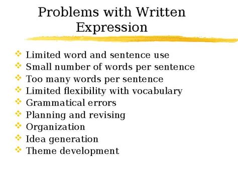 Written Expression Presentation By The Autism Connection Tpt