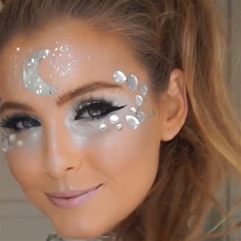 Maquiagem De Lua Carnavalpinterest Festival Makeup Glitter