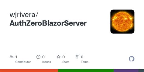 GitHub Wjrivera AuthZeroBlazorServer