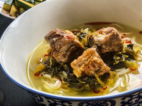 Pork And Pickled Mustard Greens Noodle Soup — Steph Sia
