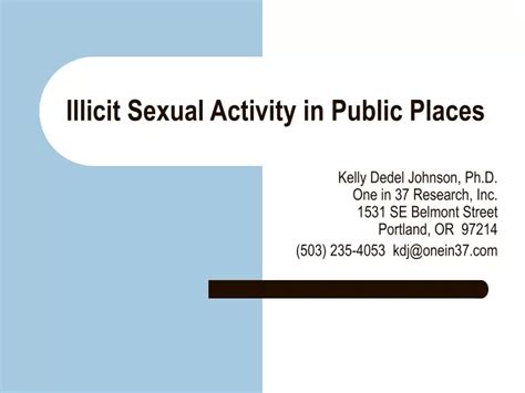 Ppt Illicit Sexual Activity In Public Places Powerpoint Presentation Id 9406590