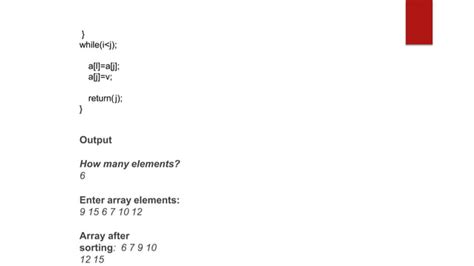 Quick Sort By Sania Nisar Ppt