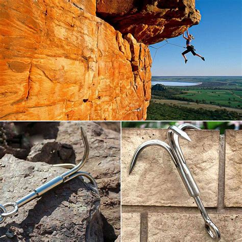Grappling Hook 3claw Climbing Hook Stainless Steel Grapnel Hook Small