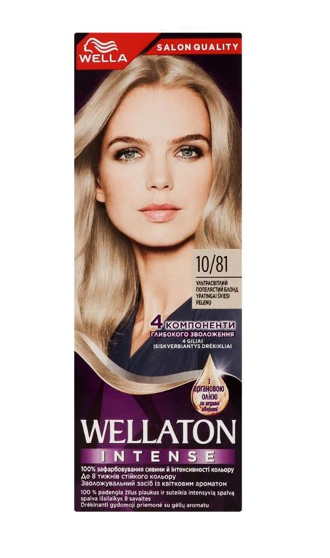 Wella Wellaton - Стойкая крем-краска для волос 10/81 Ультралёгкий ...