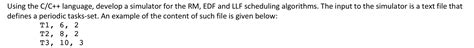 Solved Using The C C Language Develop A Simulator For The Chegg