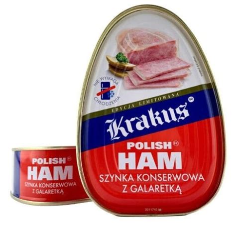 Krakus Polish Premium Canned Ham Preserved Meat 455 G 1 Lb Ebay
