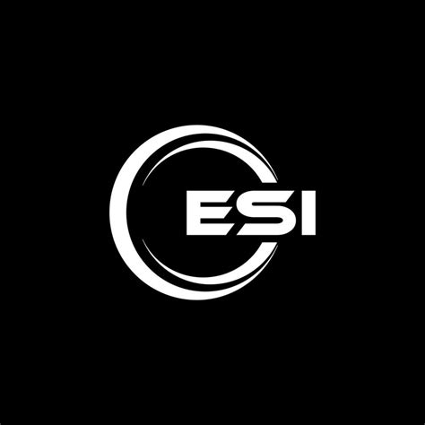 Esi Letter Logo Design In Illustration Vector Logo Calligraphy Designs For Logo Poster