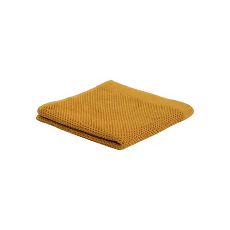 Полотенце для рук Tkano вафельное цвета карри коллекция Essential