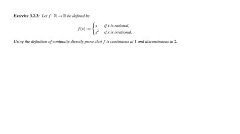 Solved Exercise 323 Let F R → R Be Defined By Fx