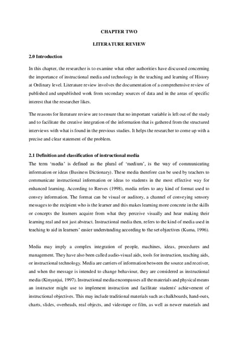 Doc Chapter Two Literature Review
