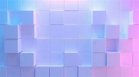 Abstract White Geometric Background With 3d Cubes Pattern Modern Minimalist Architecture Design