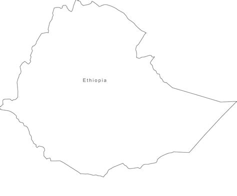 Printable Ethiopia On The Map Free Download And Print For You