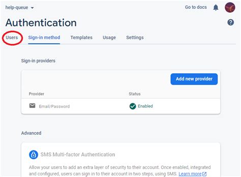 Firebase Authentication LHTP