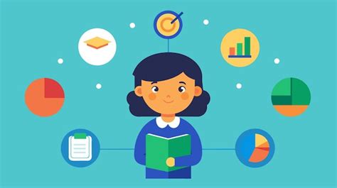 Premium Vector Woman Analyzing Data With Charts And Graphs In Vector