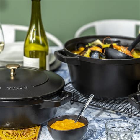 Staub Enameled Cast Iron Stackable 4 Piece Cookware Set Williams Sonoma