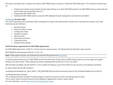 Overview Dell Validated Design For Sap Hana Tdi With Dell Isilon All Flash Scale Out Nas
