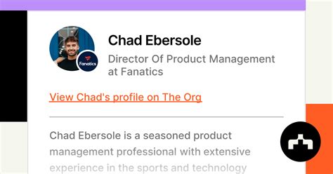 Chad Ebersole Director Of Product Management At Fanatics The Org