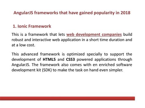Ppt Top Angularjs Frameworks Transforming Web Application Development In Powerpoint