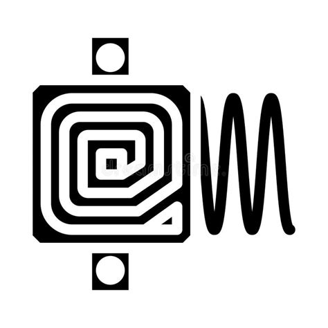 Rf Technology Electronics Glyph Icon Vector Illustration Stock Vector Illustration Of Glyph