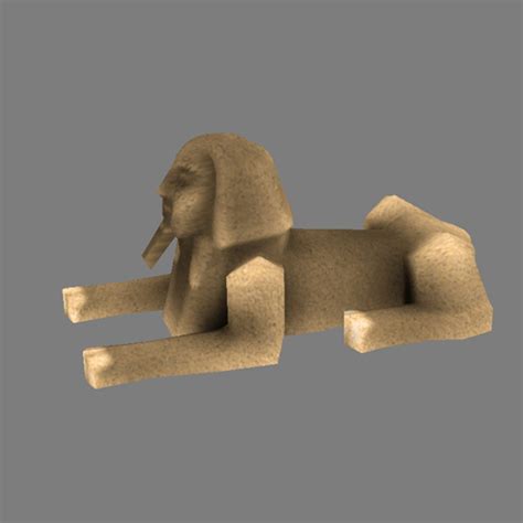 3d Sphinx Model